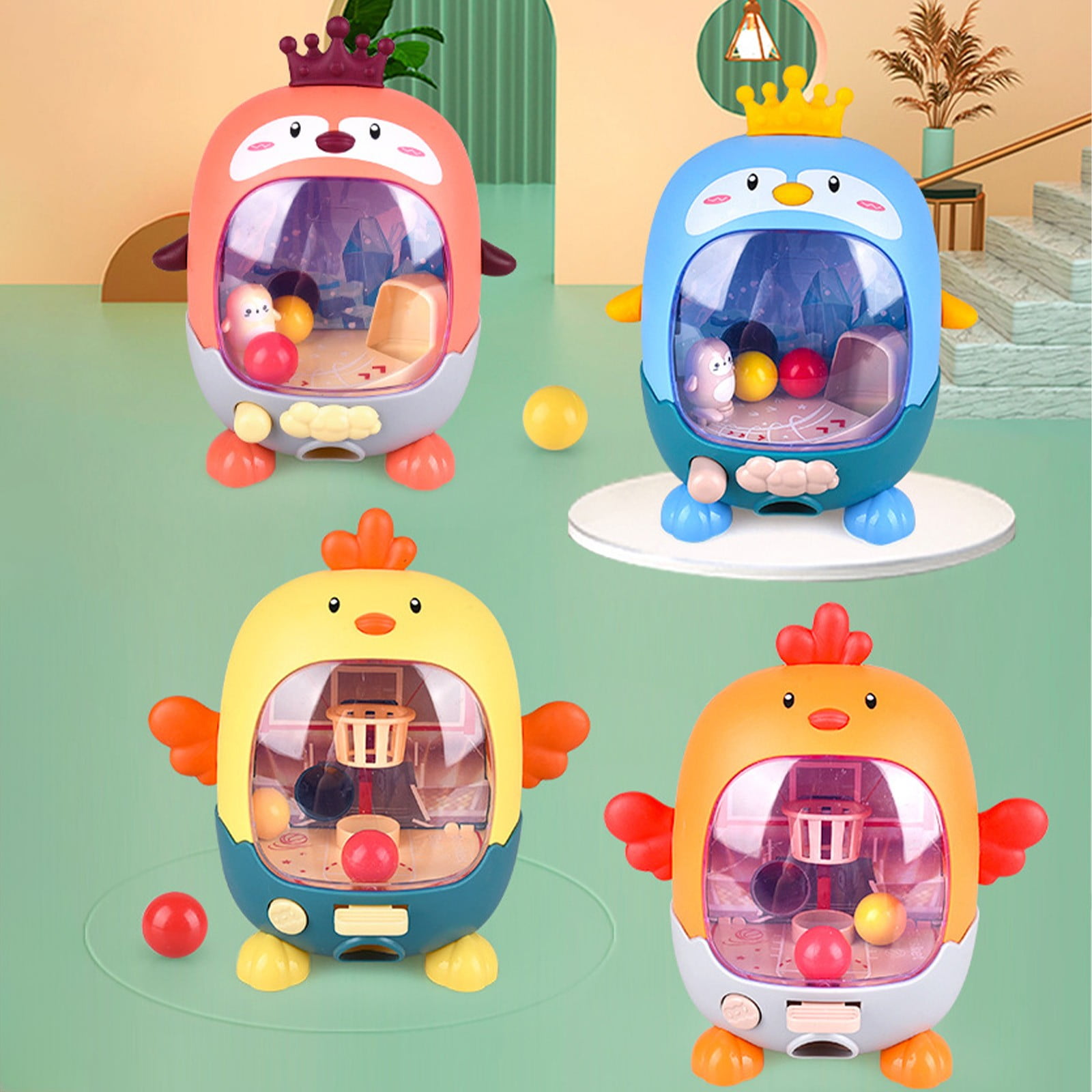 Miniature Desktop Sports Game | Chickens Shooting Penguin Football ...