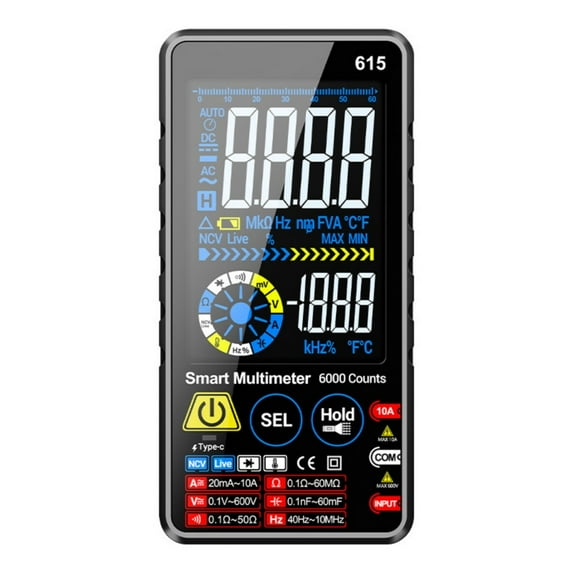 Miniature Digital Multimeter for Electrical Testing in Education and On ...