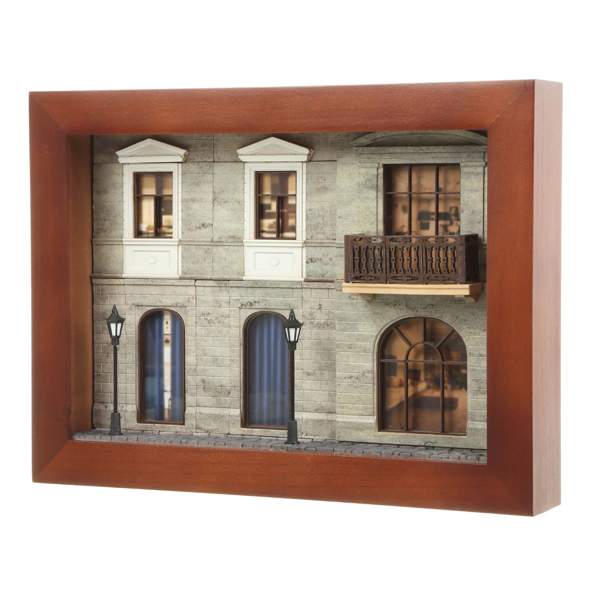 Miniature Diorama House DIY Duplex - Walmart.com