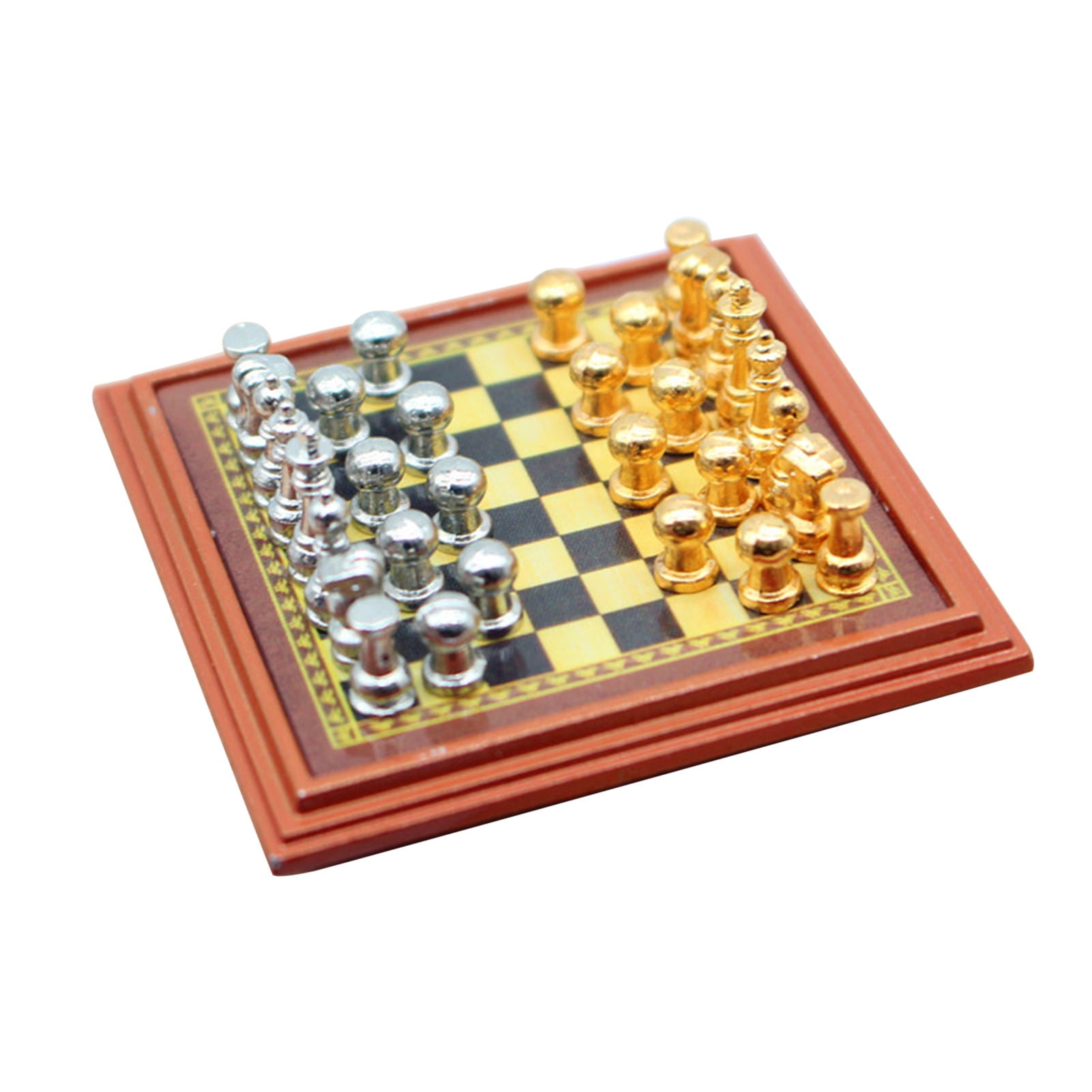 Miniature Dollhouse Chess Table Set Game Accessories Decoration Mini ...