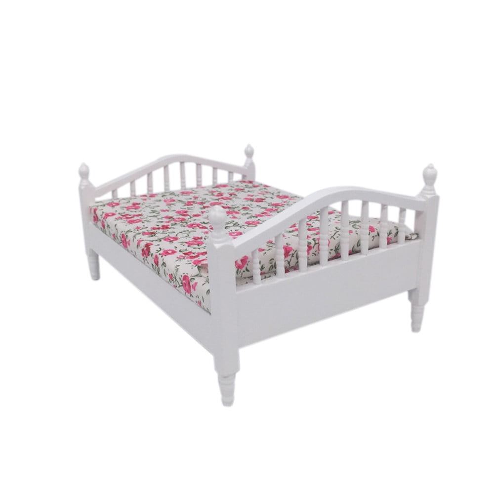 Miniature Dollhouse Furniture Set Pretend Play Kids Bedroom Living Room ...