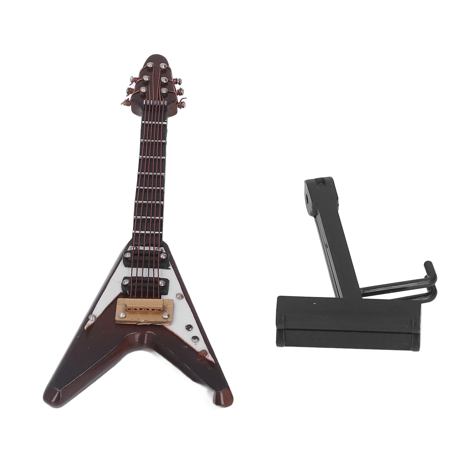 Miniature Dollhouse Musical Instrument Set, Miniature Wooden Guitar ...