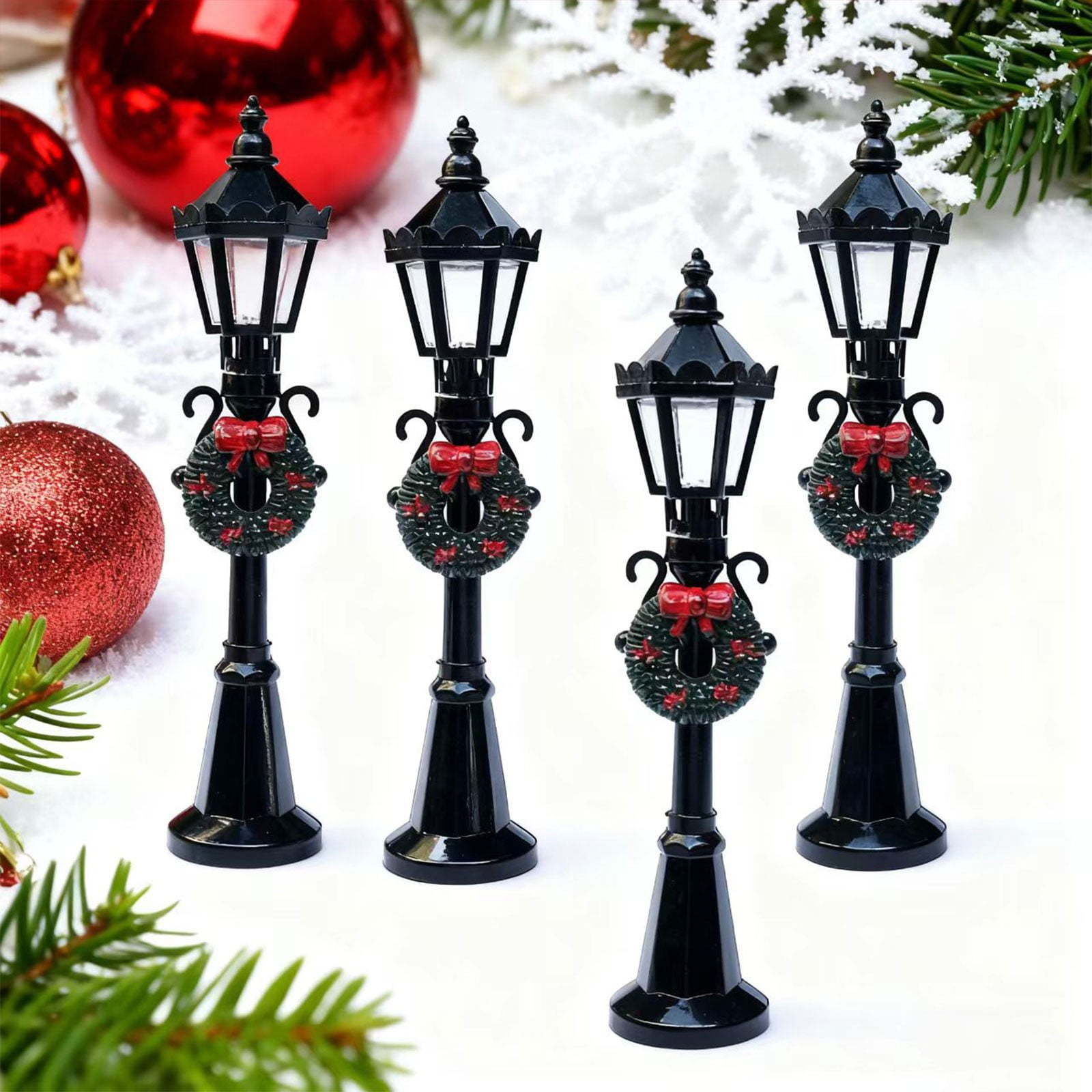 Miniature Dollhouse Street Lamp, LED Street Light Model Decor for Park ...