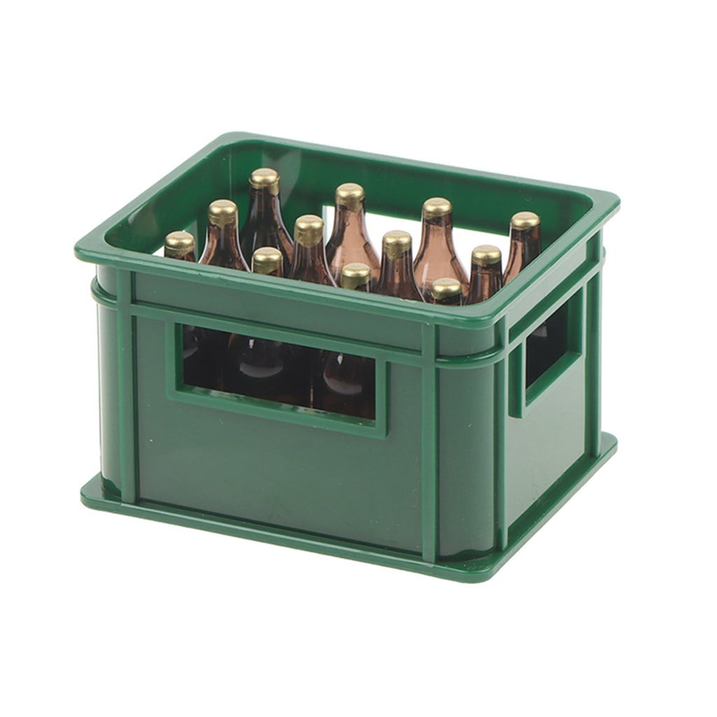 Miniature Dollhouses Beer Box Realistic Beer Crate Model Figurine for 1 ...
