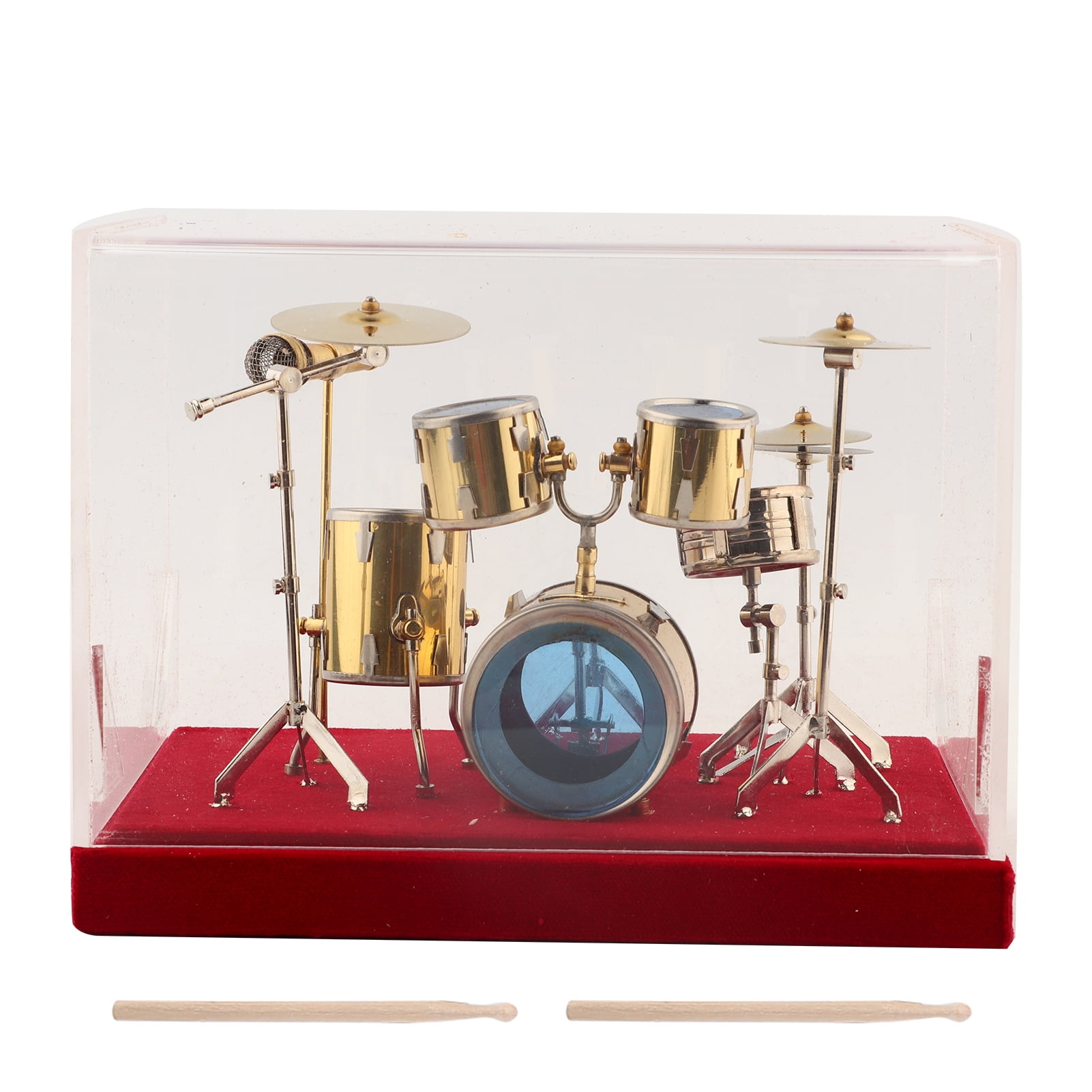 Miniature Drum Set - 18cm Musical Instrument Model, Perfect as Home ...