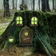 Miniature Fairy Elf Decoration Resin Luminous Welcome Door Lamp Windows ...