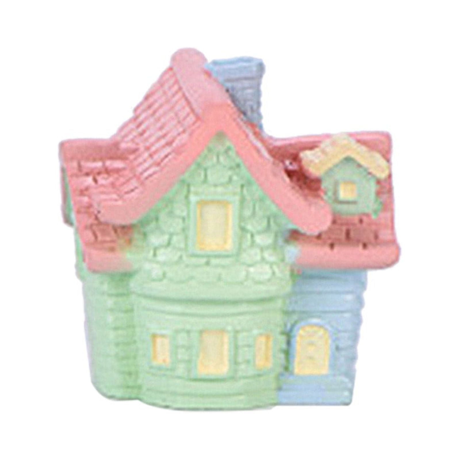 Miniature Fairy Garden Stone House Mini Resin House Fairy Cottage House ...