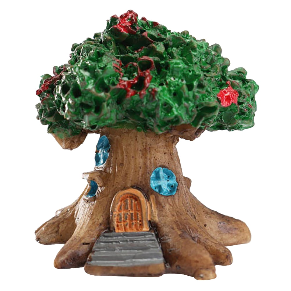 Miniature Fairy Garden Tree Houses, Mini Fairy Tree House Miniatures ...