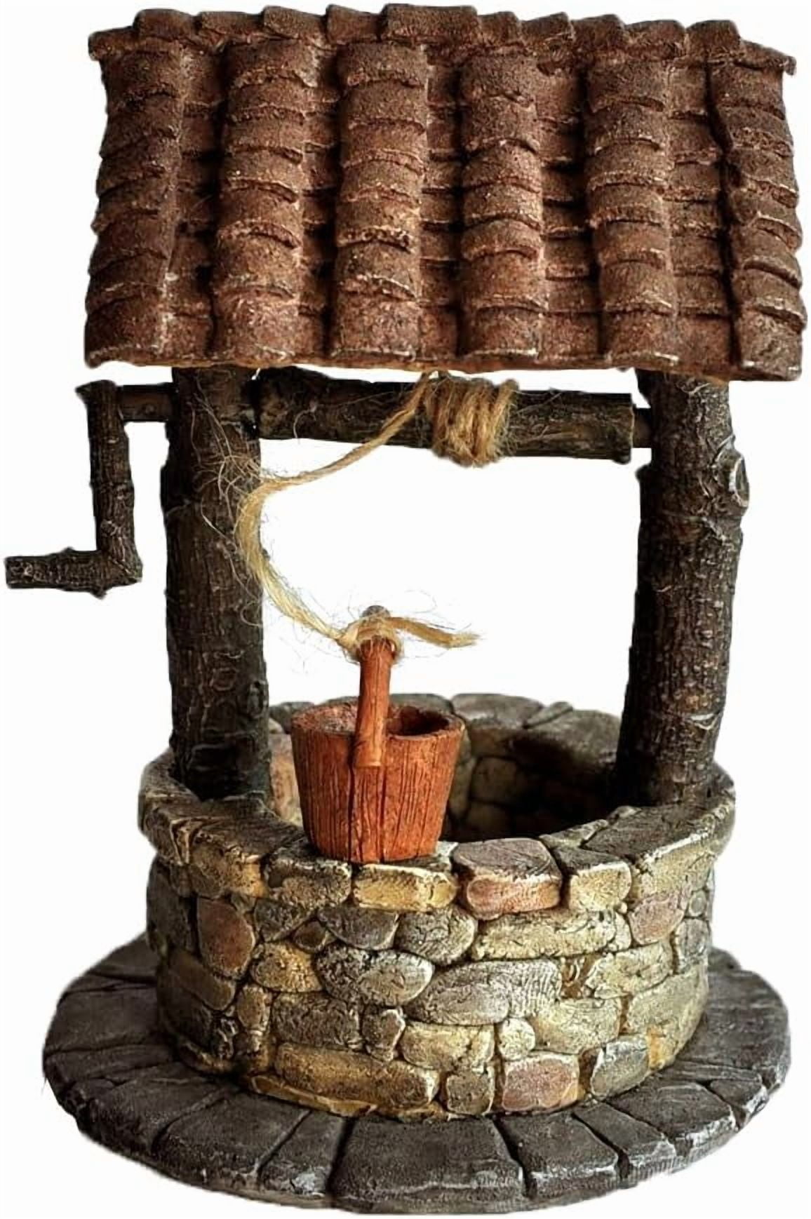 Miniature Fairy Garden and Terrarium Fairy Wishing Well with Turning ...