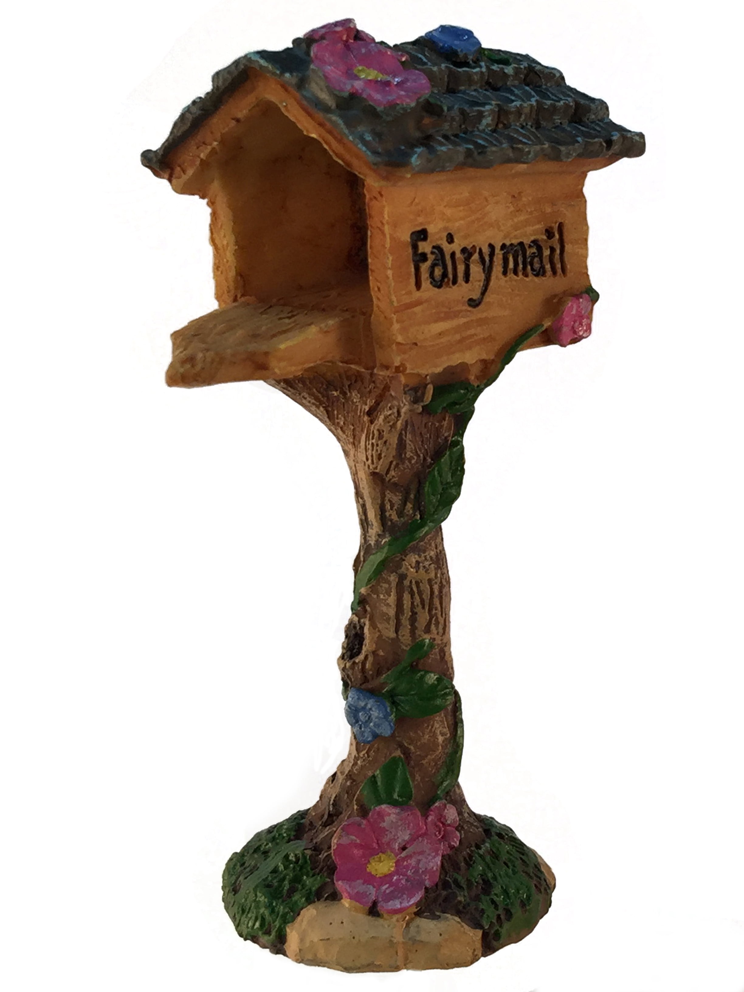 Glitz & Glam Miniature Fairy Mailbox, Resin Accessory for Enchanted ...