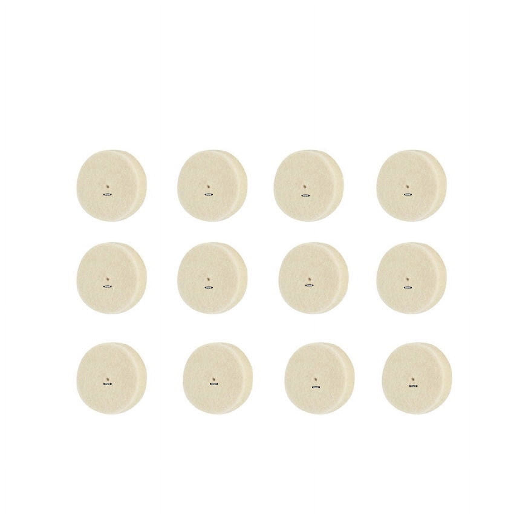 Miniature Felt Buffs Wheels 1/2" Dia. Pkg 12 Pcs Hard Density Jewelry ...