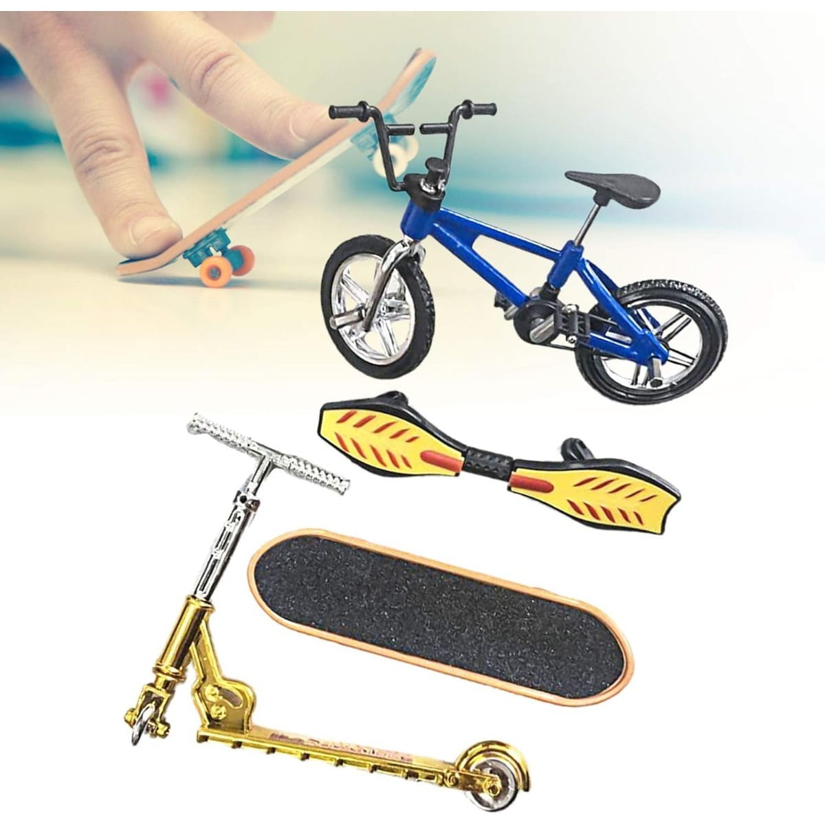 Miniature Finger Scooter Skateboard Finger Bike Toy Interactive Board ...