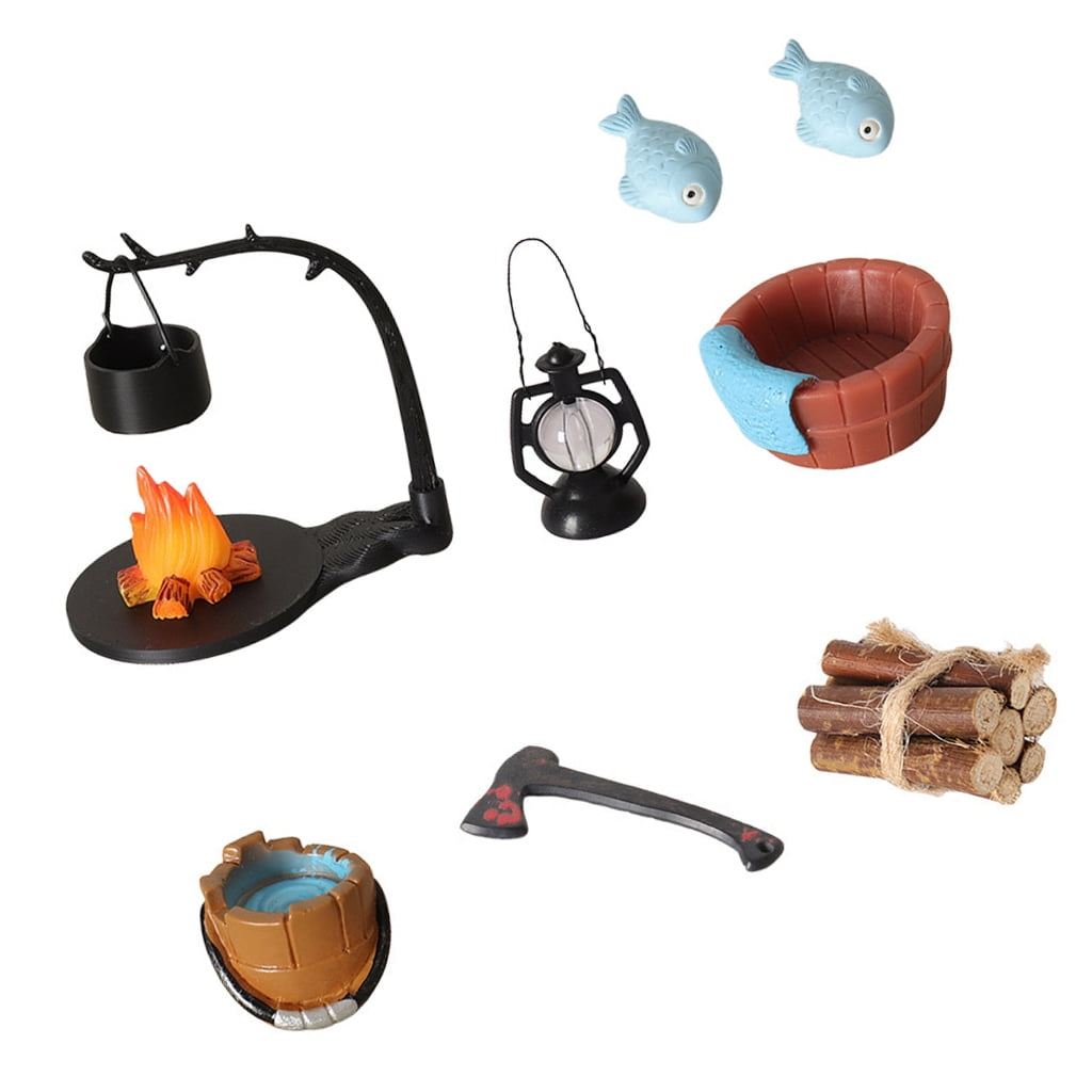 Miniature Firewood Pile For Dollhouses Camping Realistic Wooden ...