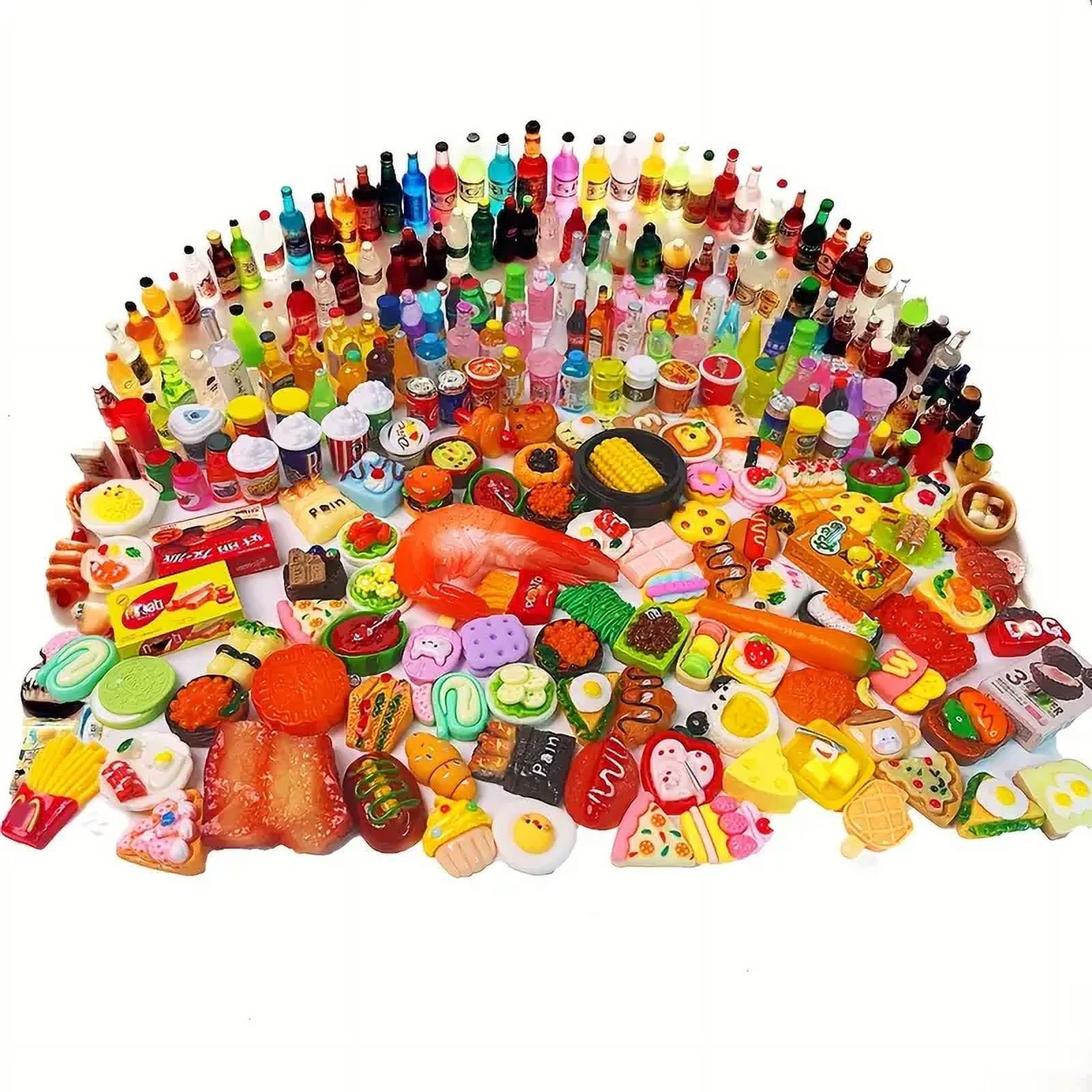 Miniature Food Drinks Bottle Toys Dollhouse Kitchen Play Mixed Resin ...