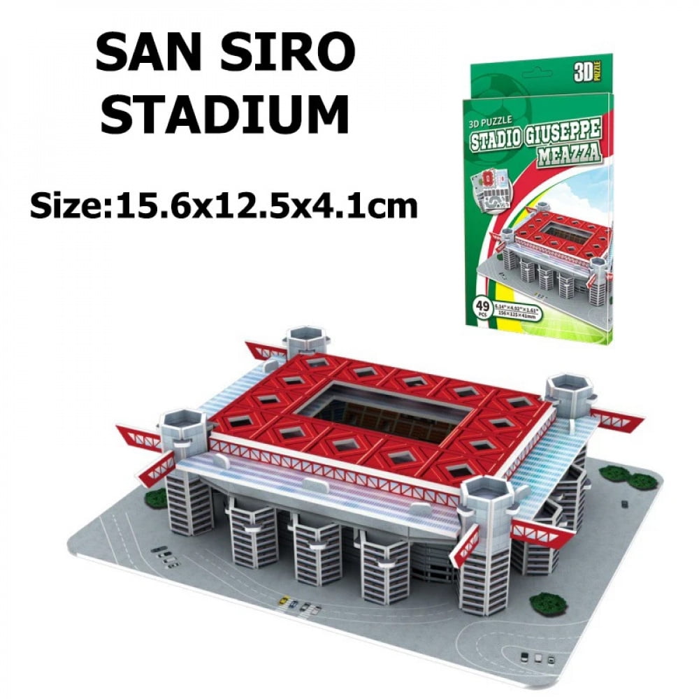 Miniature Football Field 3D DIY Puzzle World Famous Stadiums Models ...