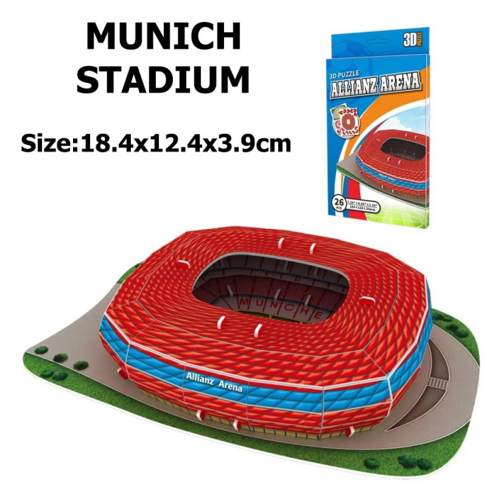 Miniature Football Field 3D DIY Puzzle World Famous Stadiums Models ...