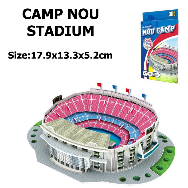 Miniature Football Field 3D DIY Puzzle World Famous Stadiums Models ...