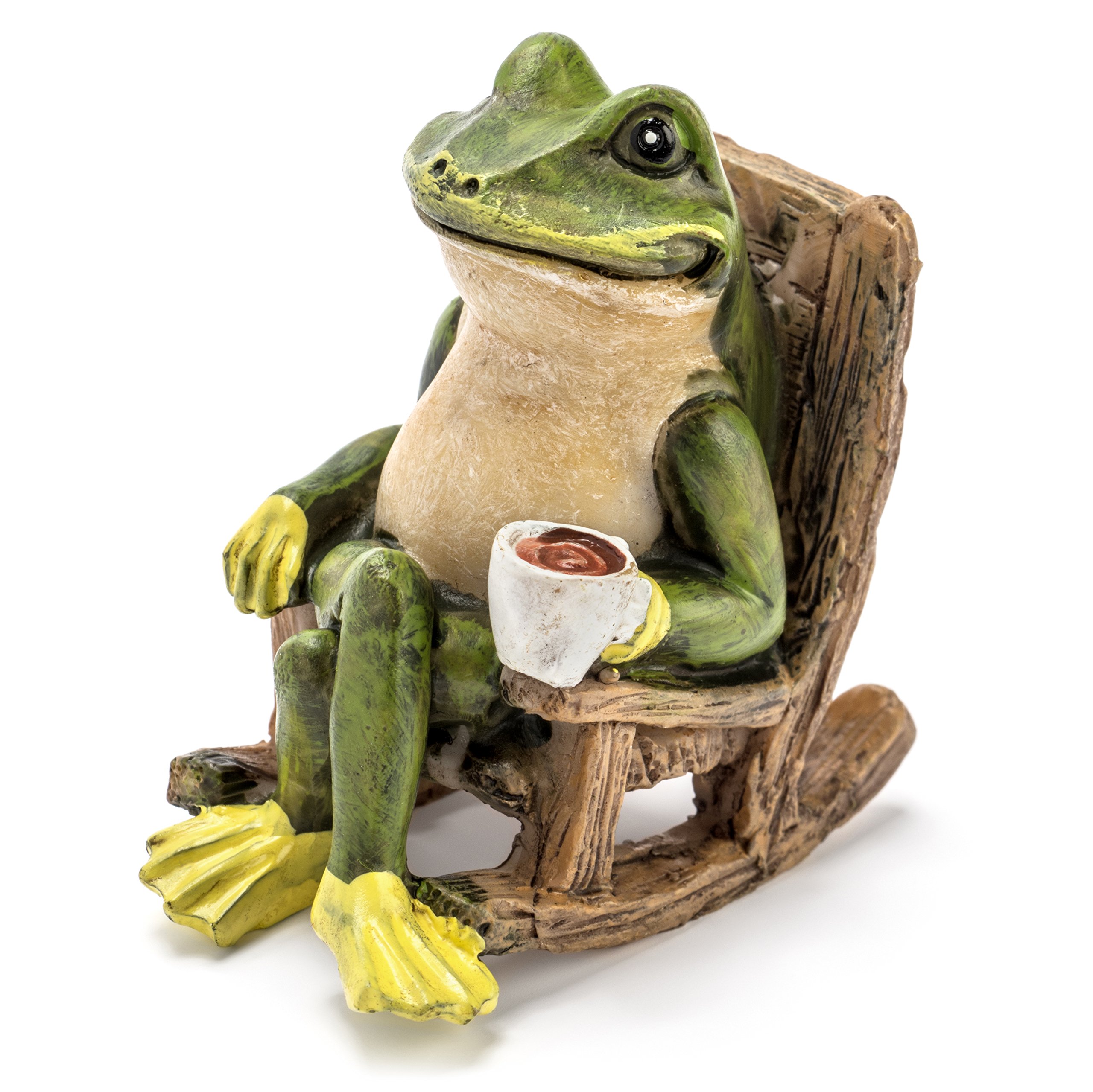 Miniature Frog Garden Statue - 2" Tall - Mini Outdoor Accessory ...