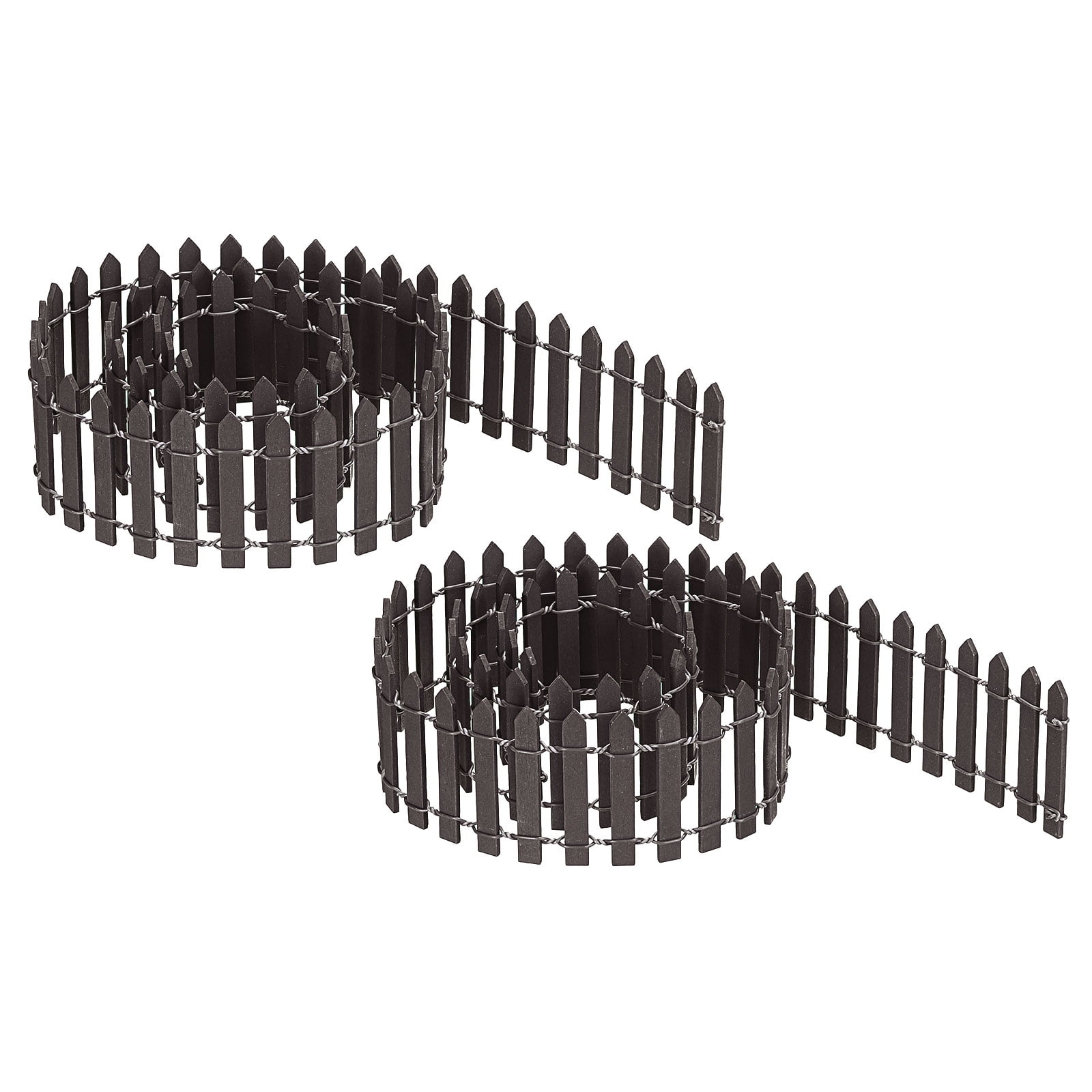 Uxcell Miniature Garden Fence 35 inch Long Wood Ornament Wooden ...