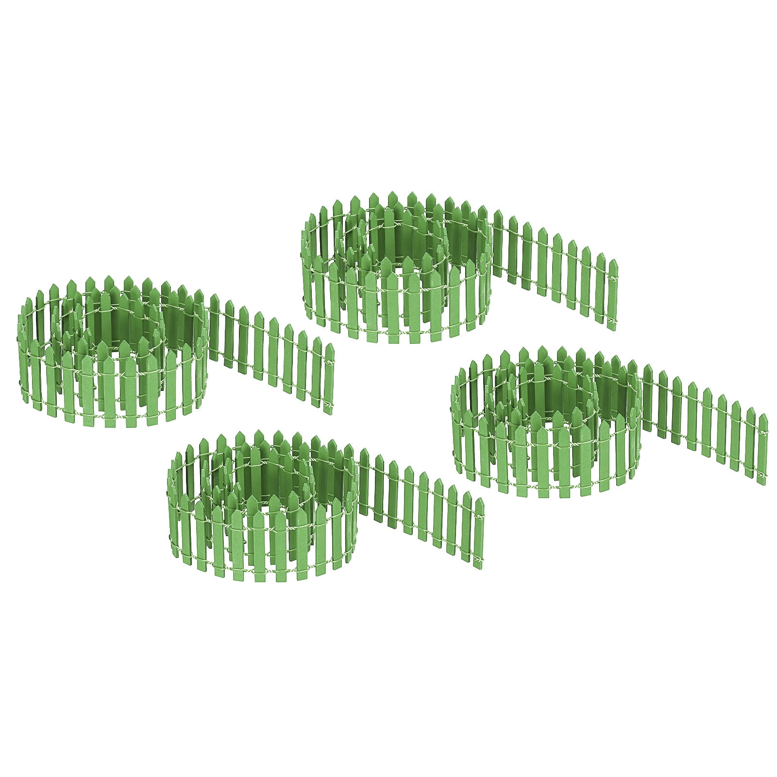 Miniature Garden Fence, 35 Inch Long Decorative Picket Fence, Light ...