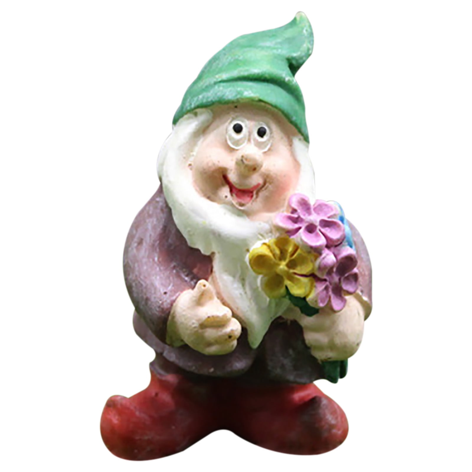 Miniature Garden Gnomes Mini Gnome Statues Garden Resin Gnome Fairy ...