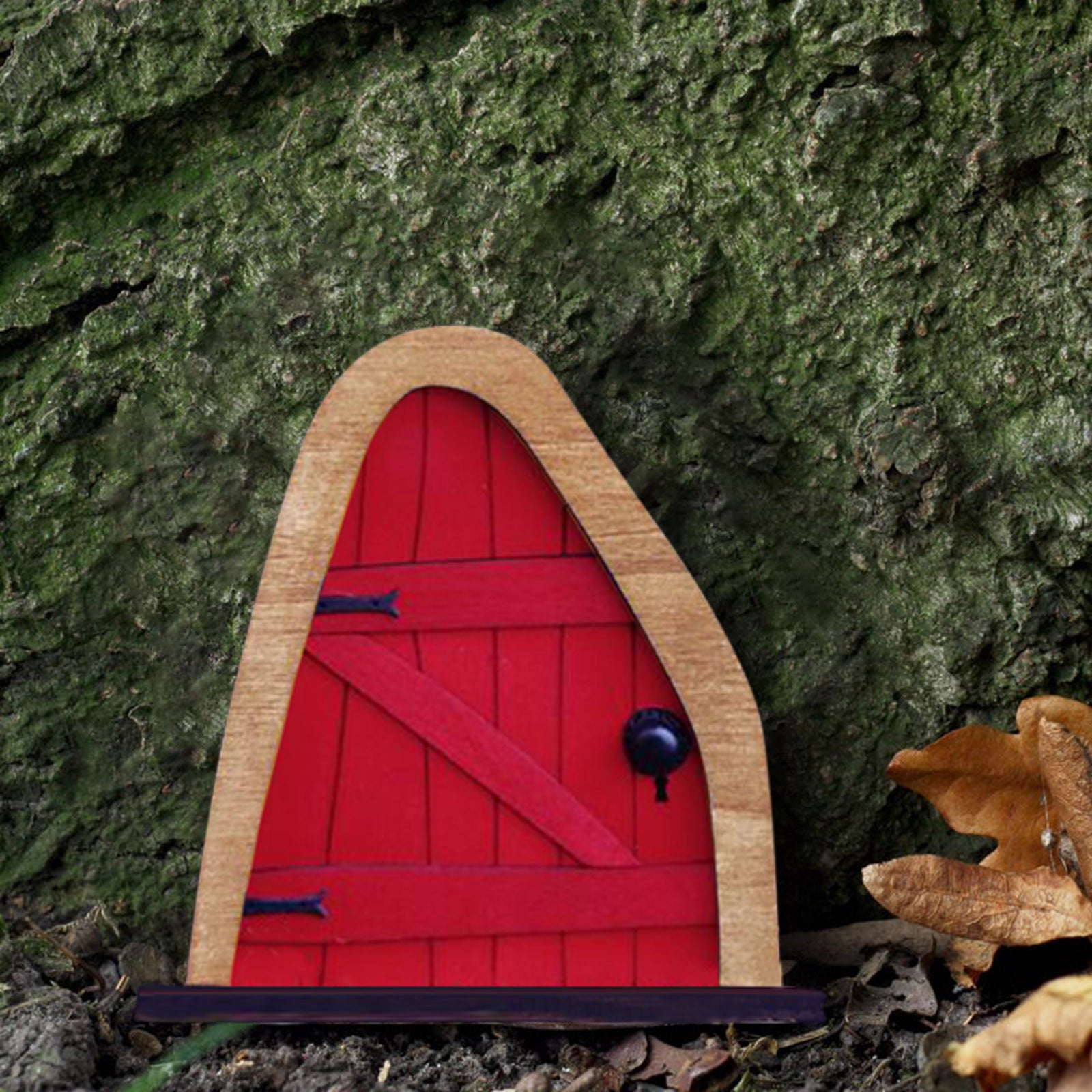 Miniature Gnome Home Window And Door For Trees Yard Art Garden ...