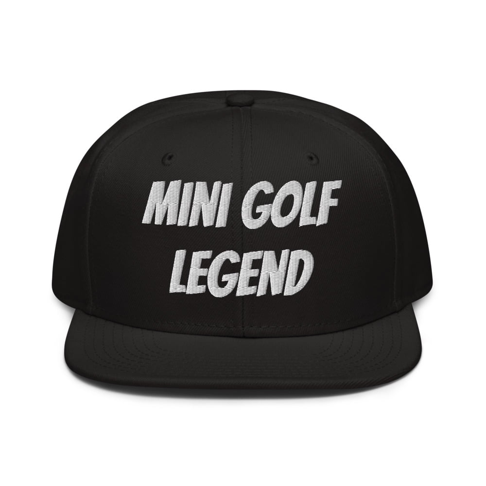 Miniature Golfing Embroidered Snapback Hat, Mini Golf Legend for ...