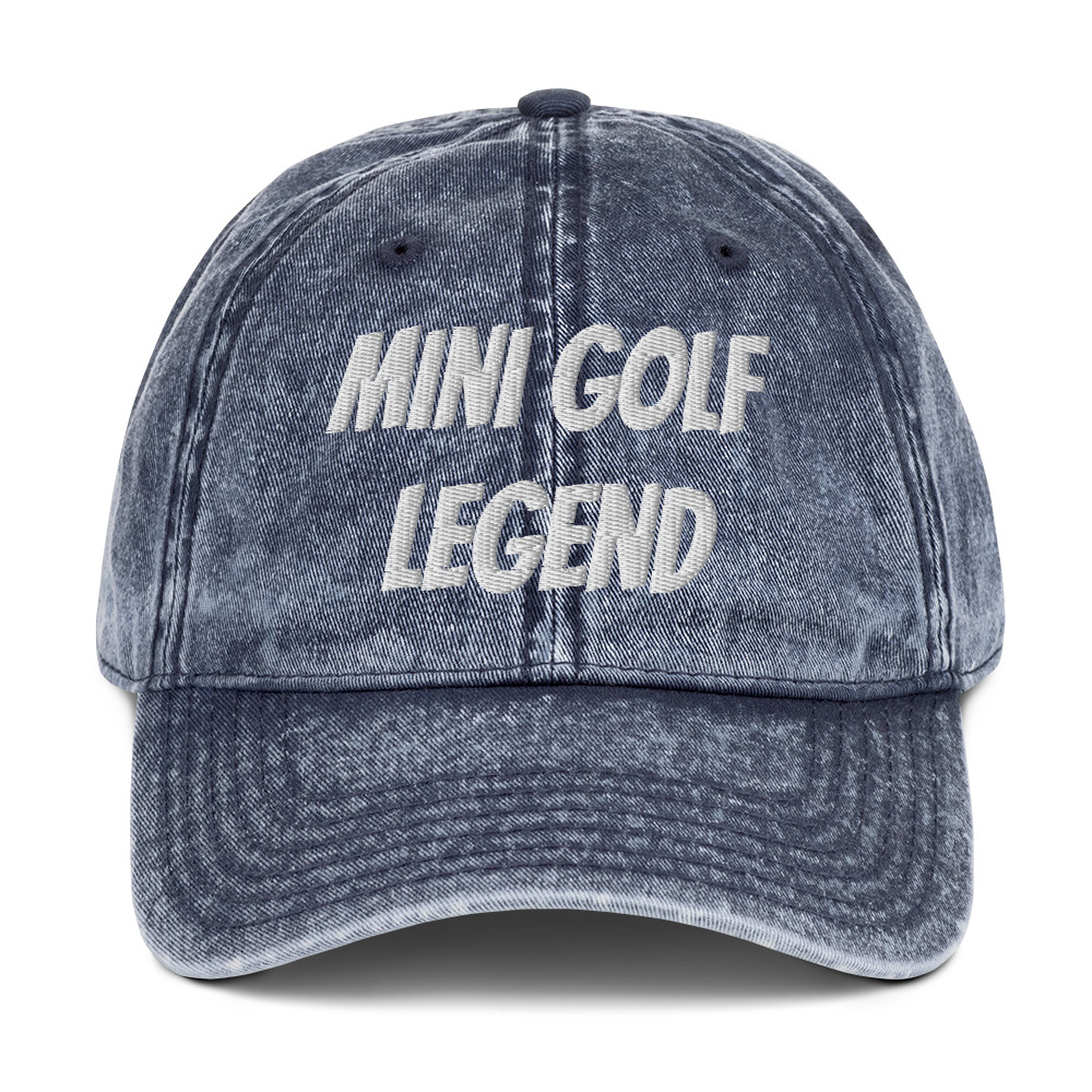 Miniature Golfing Embroidered Vintage Cap, Mini Golf Legend for ...