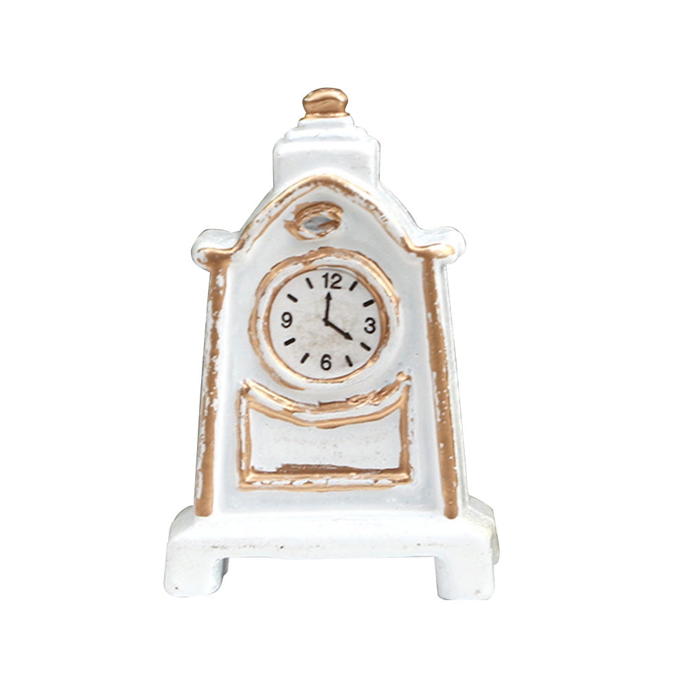 Koolleo Mini House Decoration Retro Pendulum Clock Model Tiny Clock ...