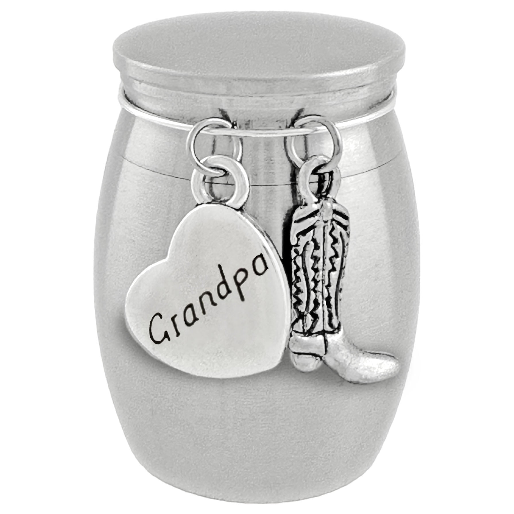 Miniature Grandpa Cowboy Boot Urn Western Cremation Ashes Holder ...