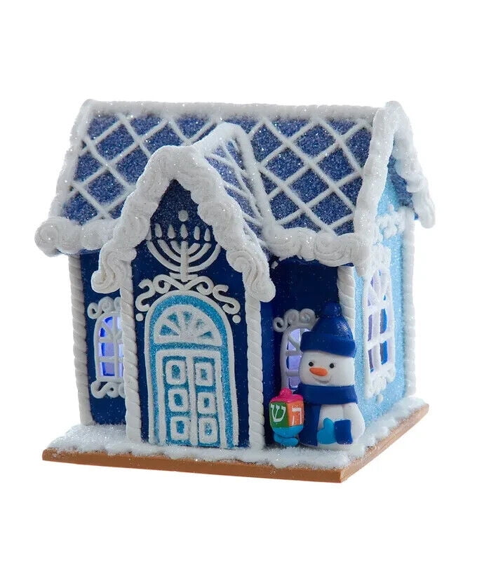 Miniature HANUKKAH HOUSE Blue LED Hanukkah Table Decoration, by Kurt ...