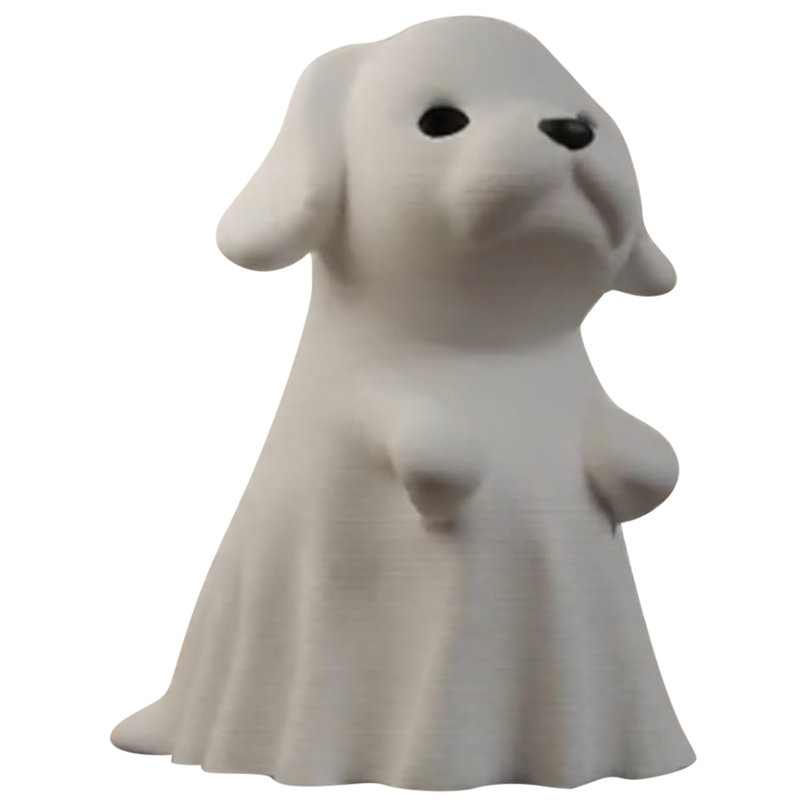Miniature Halloween Ghost Cat Dog Statue, 3D Printed Spooky Cute Ghost ...