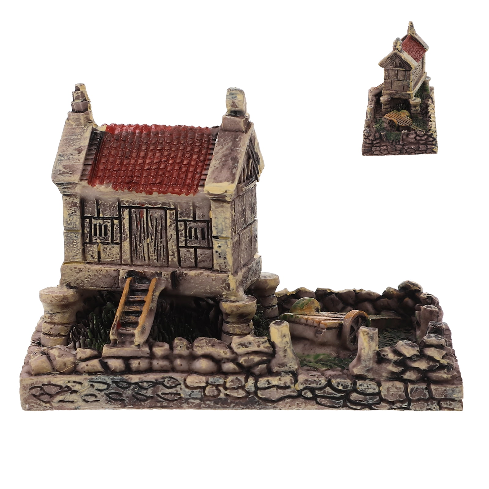 Miniature House Mini Stone House Mini Fairy Cottage House for Garden ...