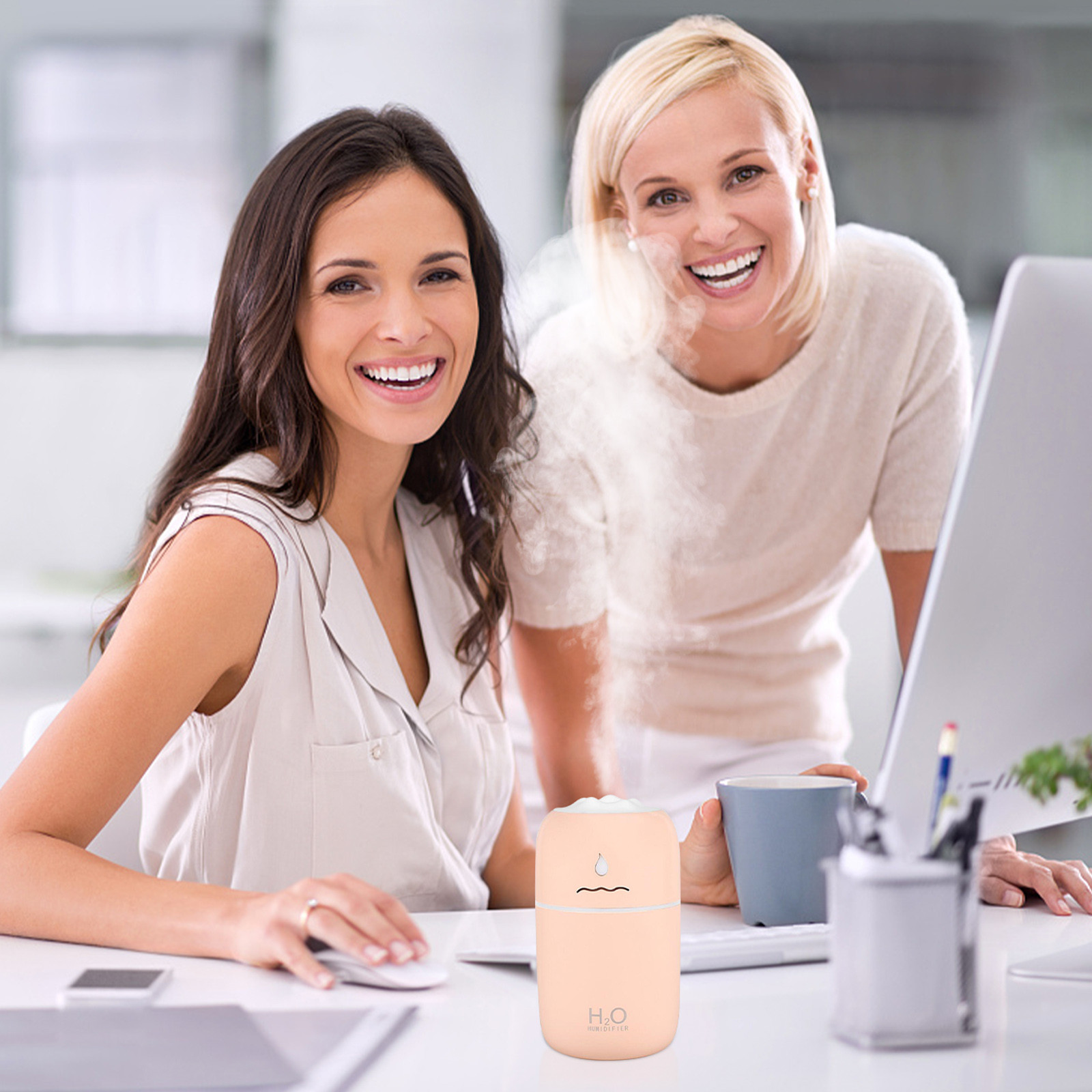 Miniature Humidifier Aromatherapy, 300ml Capacity, Ultrasonic Atomizer ...