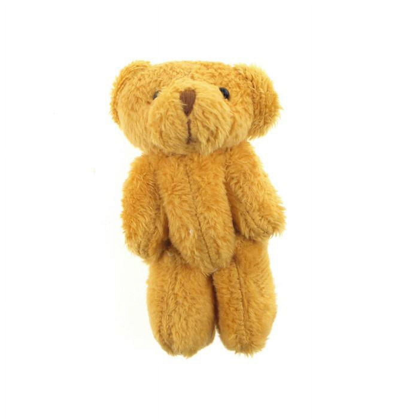 Miniature Jointed Teddy Bear, 3-inch, 3-Piece, Brown - Walmart.com