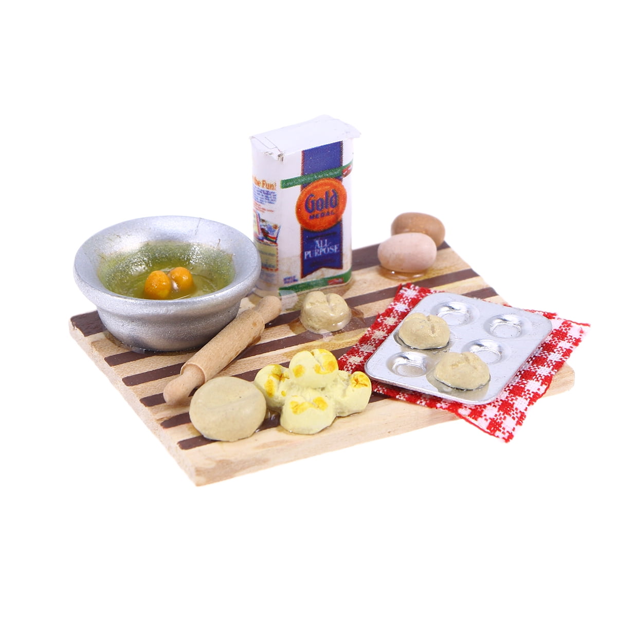 Miniature Kitchen Furniture Eggs Food Pastry Station L Board Mode ...