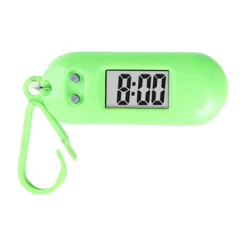 Miniature LED Digital Keychain Pocket Watch Easy Read Clock for ...