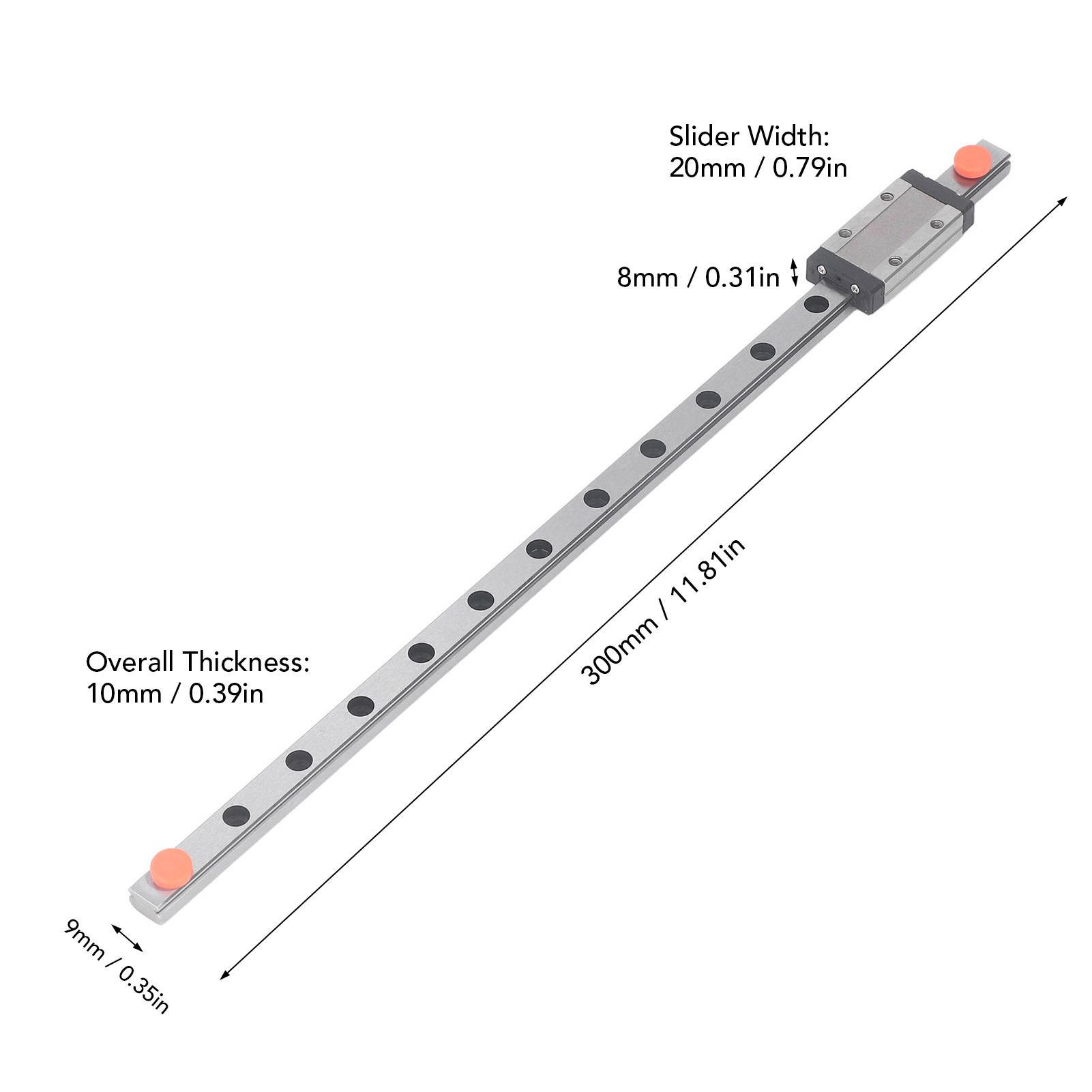 Miniature Linear Guide For 3D Printers CNC, High Load Capacity ...