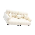 Miniature Living Room Sofa Couch Model Detailed Flocking Doll Furniture ...