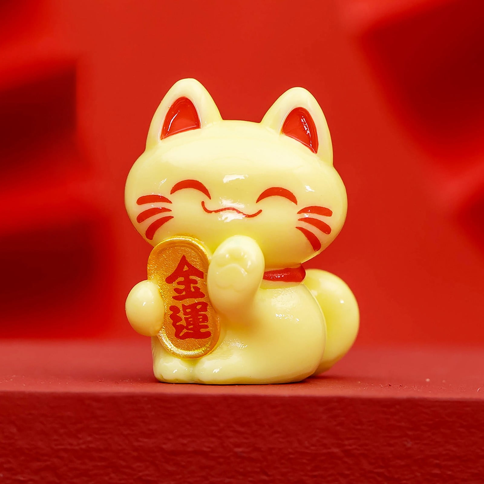 Miniature Lucky Cat，Mini Luck Cat Miniature ，Cat Toys Fengshui Chinese ...