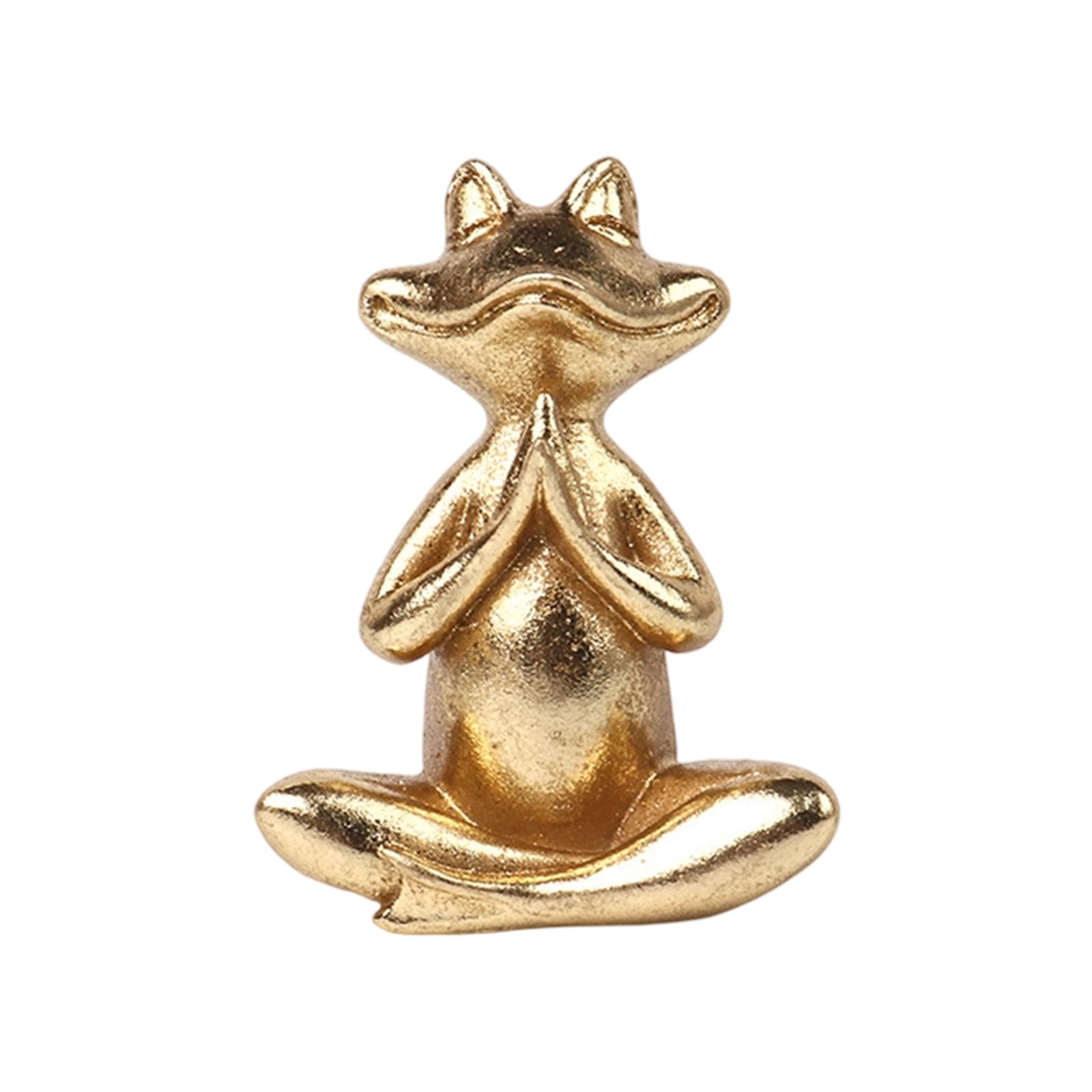 Miniature Meditating Frogs Figurine Elegant Resin Artwork Modern ...