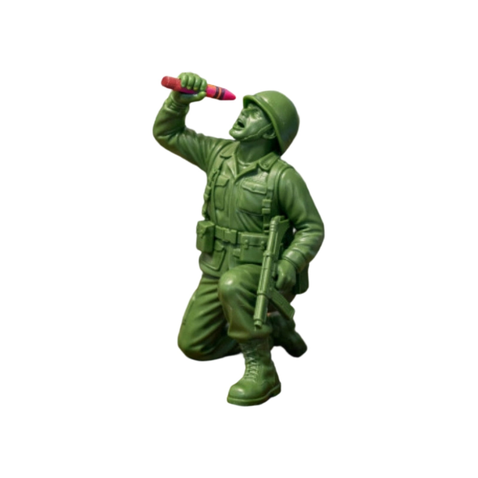 Miniature Military Green Soldier Figurine, Detailed Military Model ...