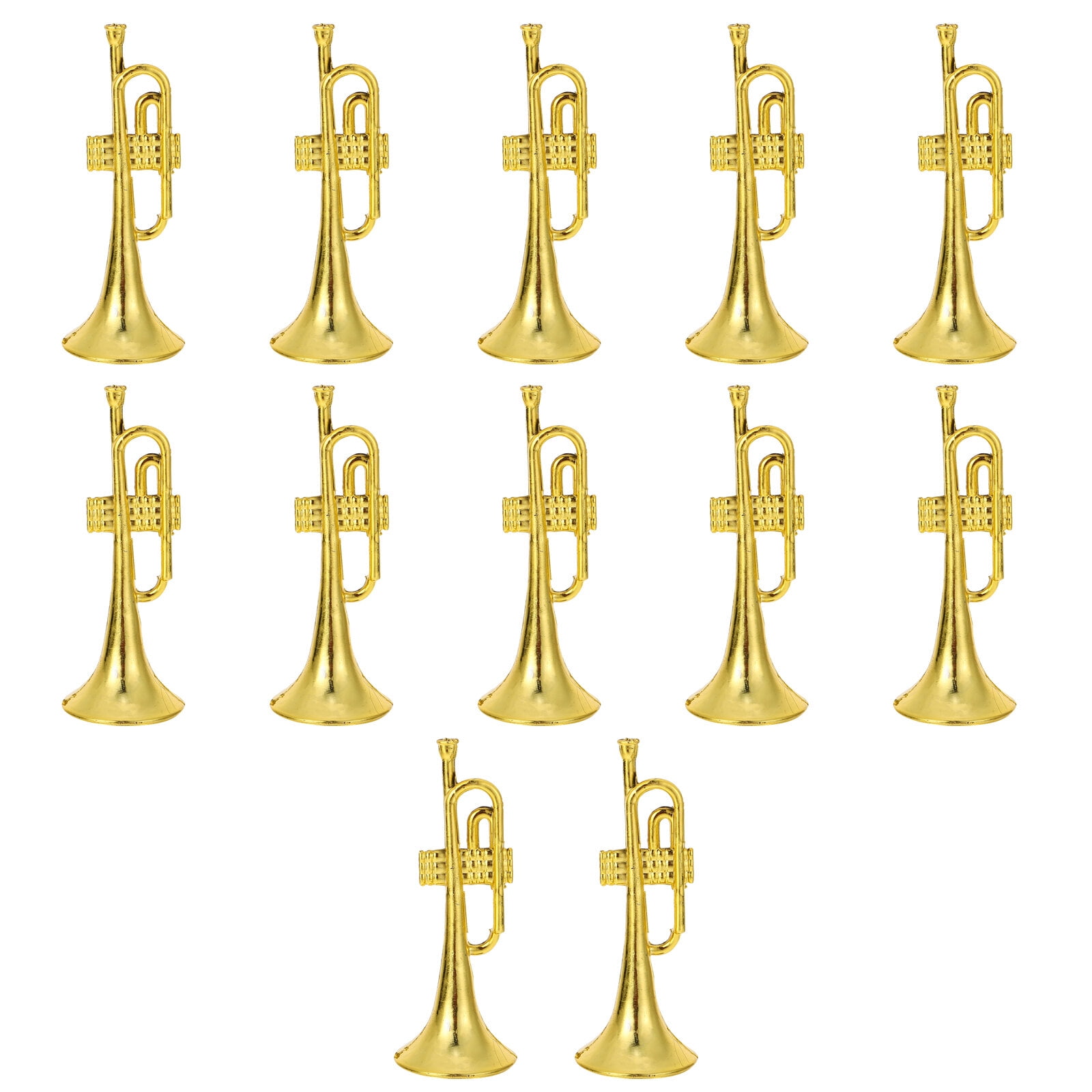 Miniature Musical Instrument Model Plastic Trumpet Toys Mini Decorative ...