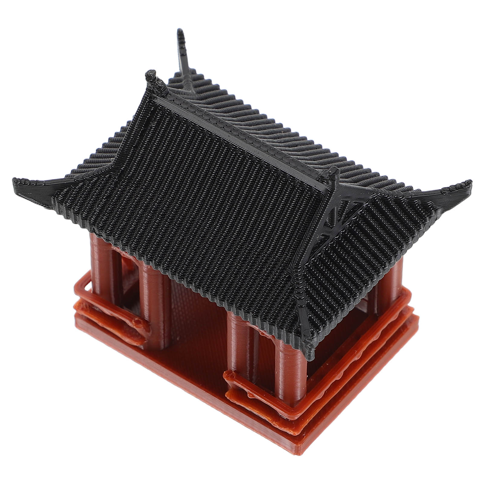 Miniature Pagoda Statue Asian Pavilion Model For Aquarium Decor Zen ...