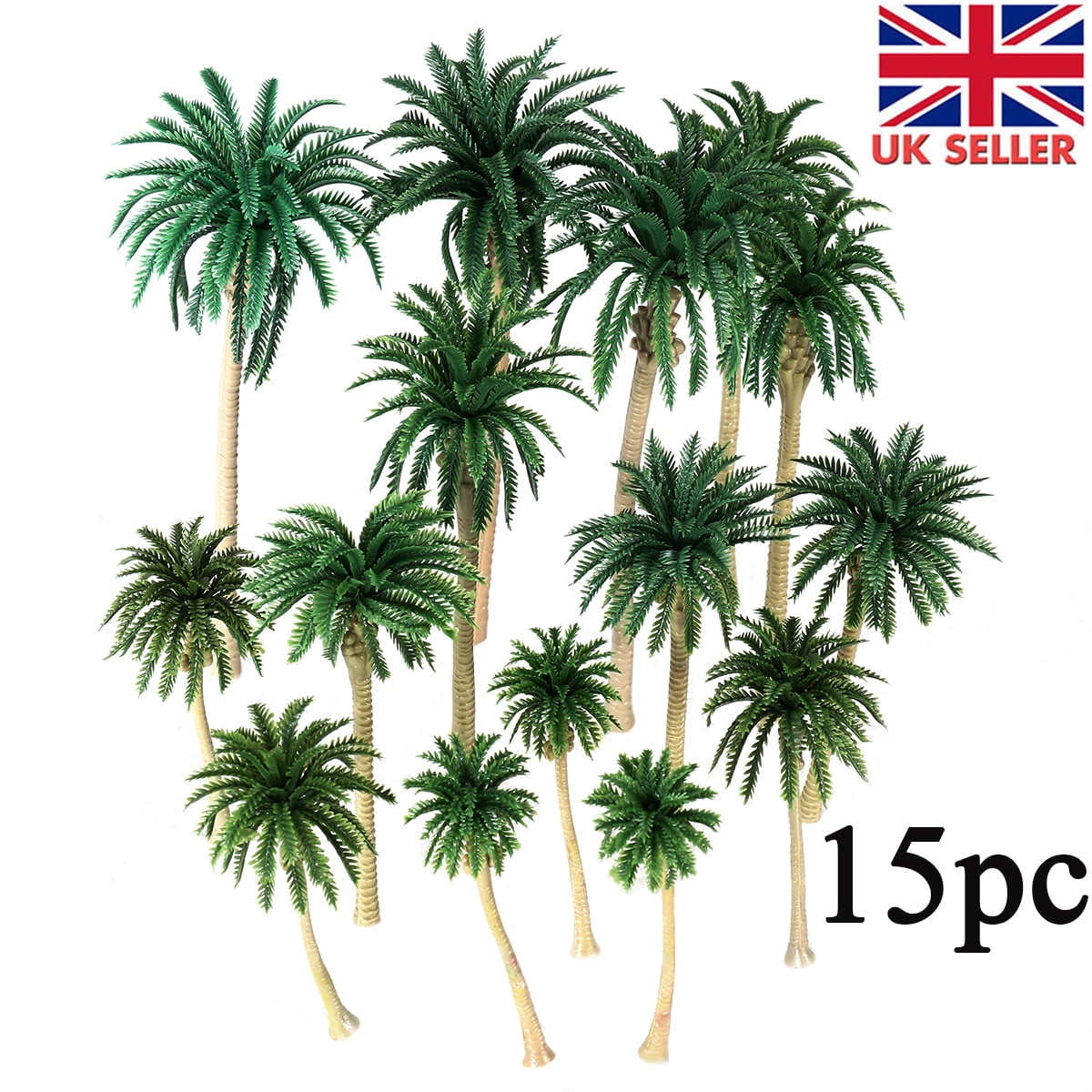 Miniature Palm Tree Figurine Cocoa Leaf Decoration Scenery Model ...