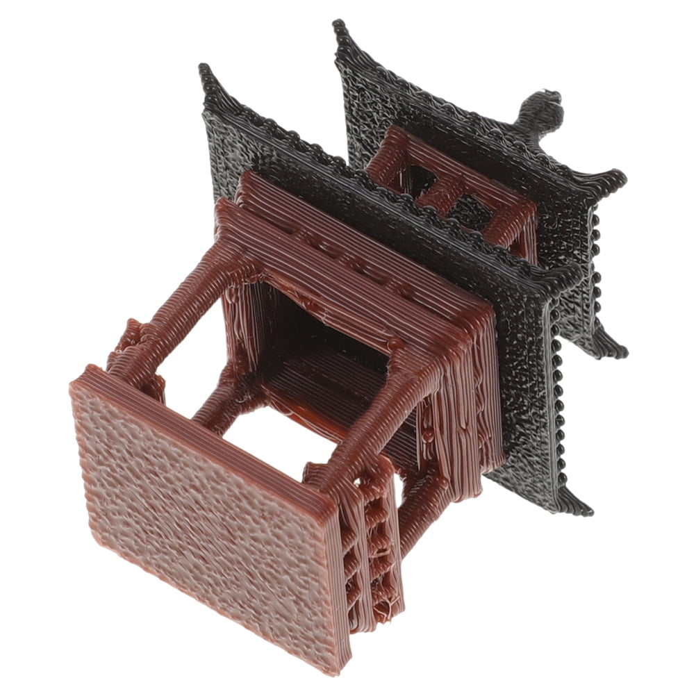 Miniature Pavilion Figurines Pagoda Statues Japanese Style Pagoda tower ...