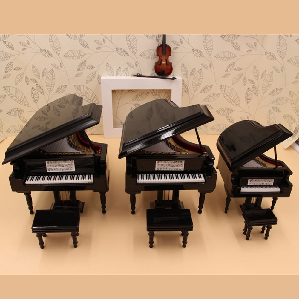 Miniature Piano Model Mini Piano Musical Instrument Ornaments Display ...