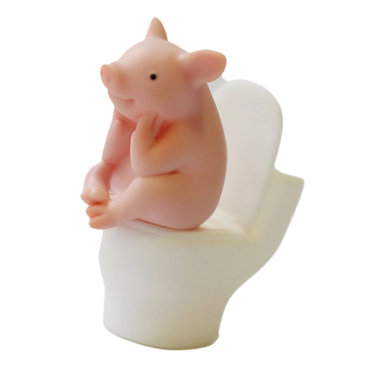 Miniature Pigs Statue Garden Decors Pigs/Frogs Figurine Sculpture ...