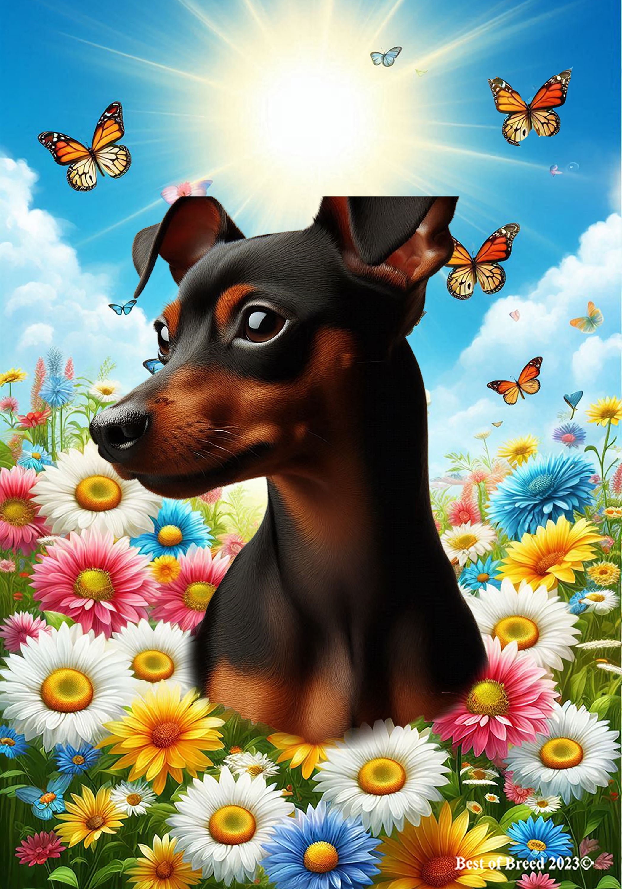 Miniature Pincsher Black/Tan Uncropped - Best of Breed Summer ...