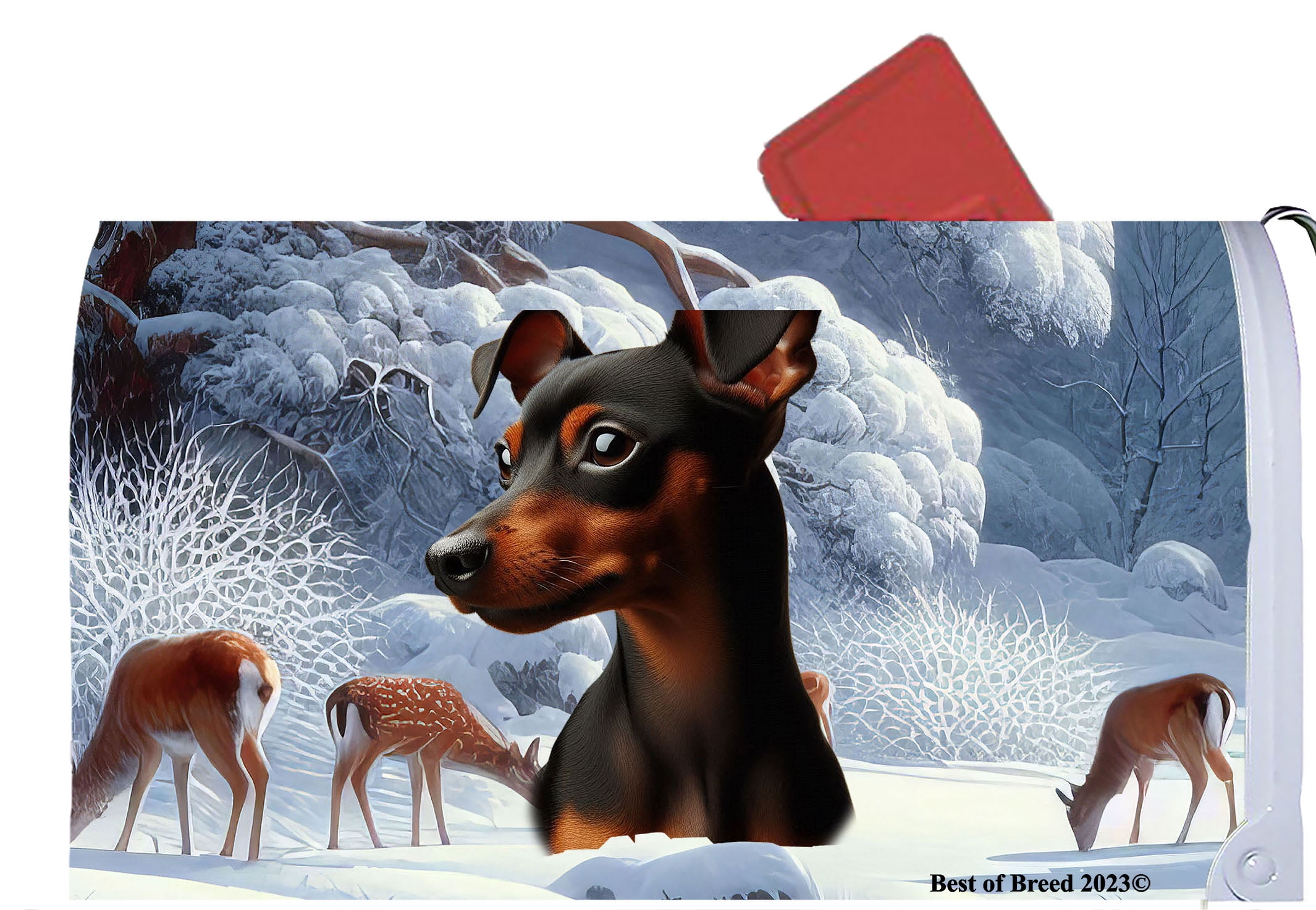 Miniature Pincsher Black/Tan Uncropped - Best of Breed Winter ...